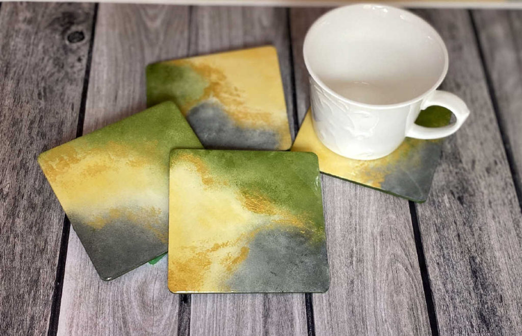 Hand painted Coasters - Abstract Design | imagicArt