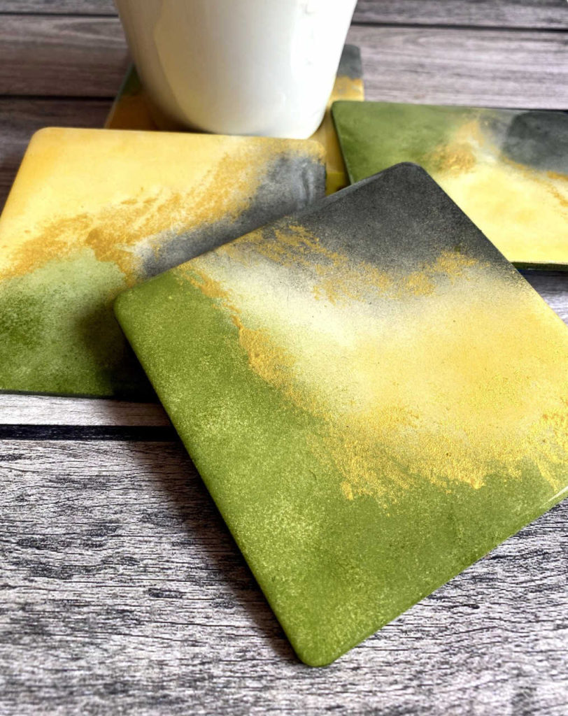Hand painted Coasters - Abstract Design | imagicArt